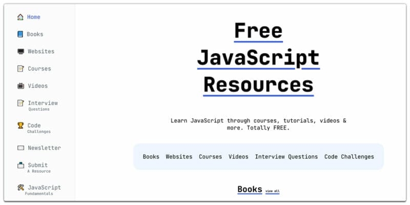Ultimate Collection Of Javascript Learning Resourcesfree