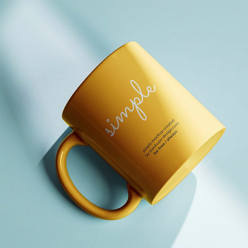 Free Lying Mug Mockup PSD » CSS Author