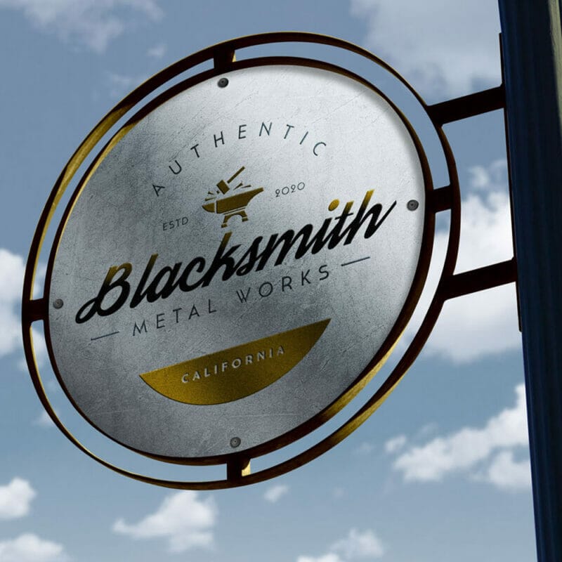 Free Round Signage Mockup PSD » CSS Author