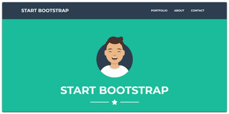Free Bootstrap Portfolio Templates » CSS Author