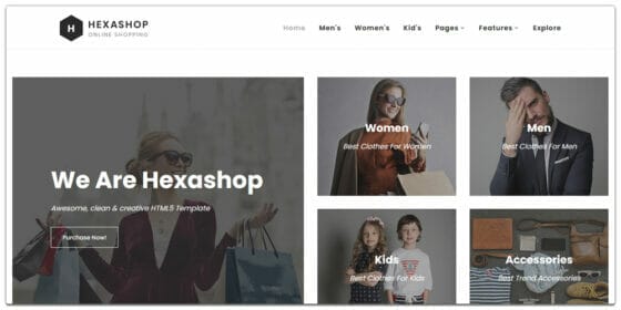 Free ECommerce Bootstrap Templates » CSS Author