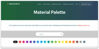 Tools For Generating Material Design Color Palettes » CSS Author