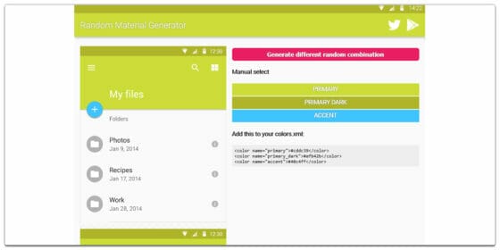 Tools For Generating Material Design Color Palettes » CSS Author
