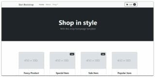 Free ECommerce Bootstrap Templates » CSS Author