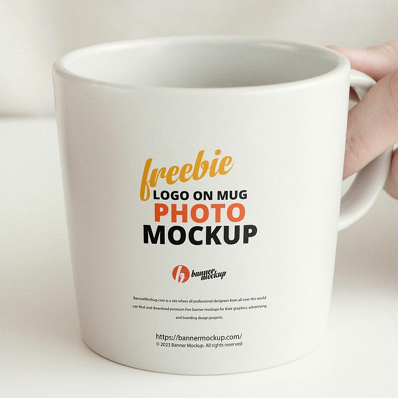 Free Logo On Mug Photo Mockup PSD » CSS Author