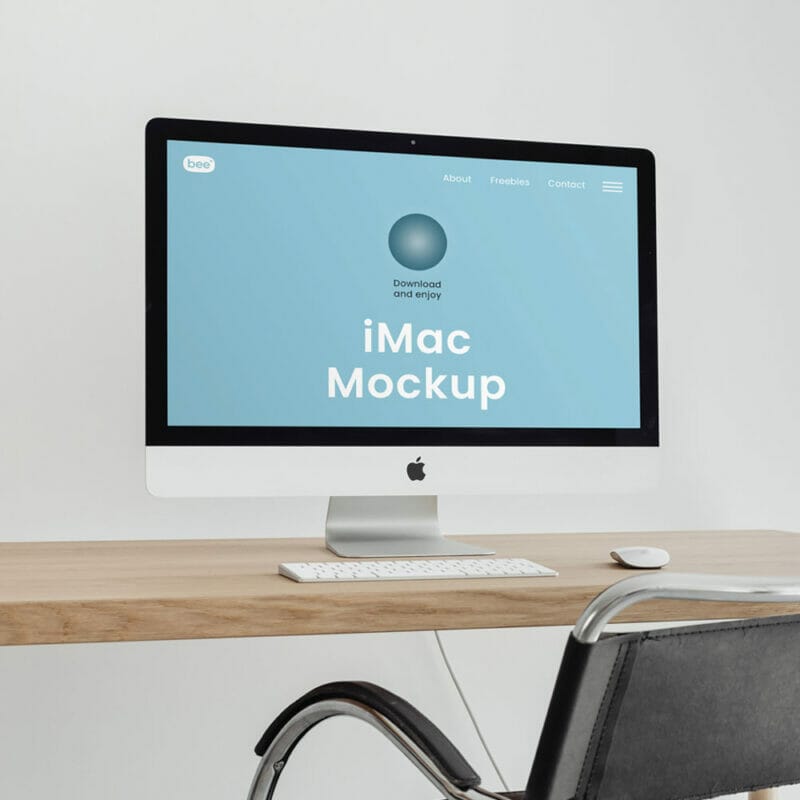 Free Perspective IMac Mockup PSD » CSS Author