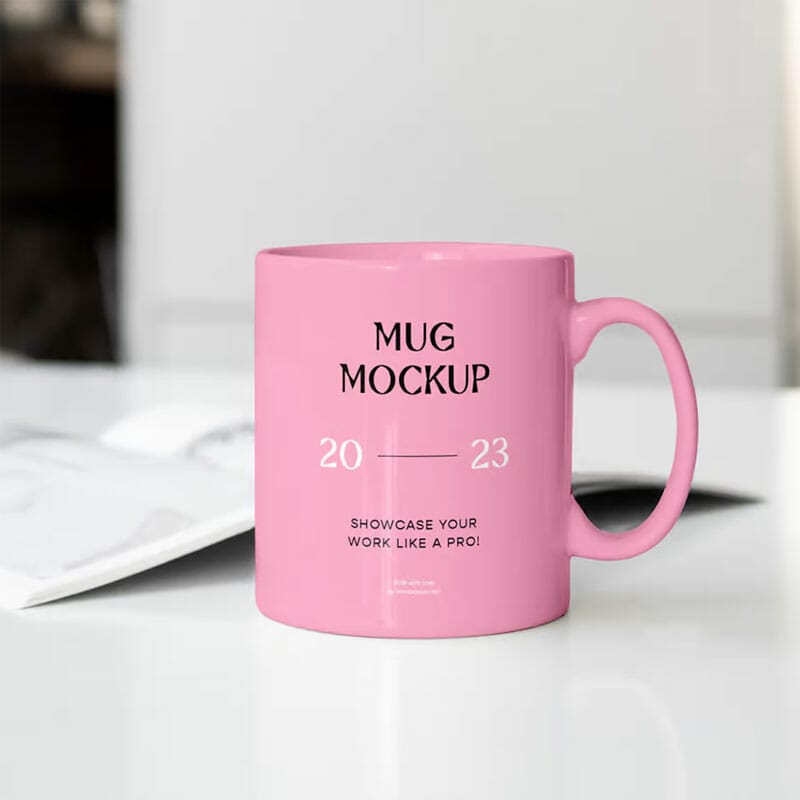 Mug On Desk Mockup PSD » CSS Author