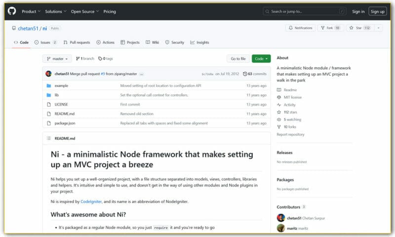 100+ Best Node.js Frameworks » CSS Author