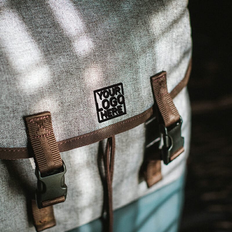 Free Backpack Logo Mockup PSD