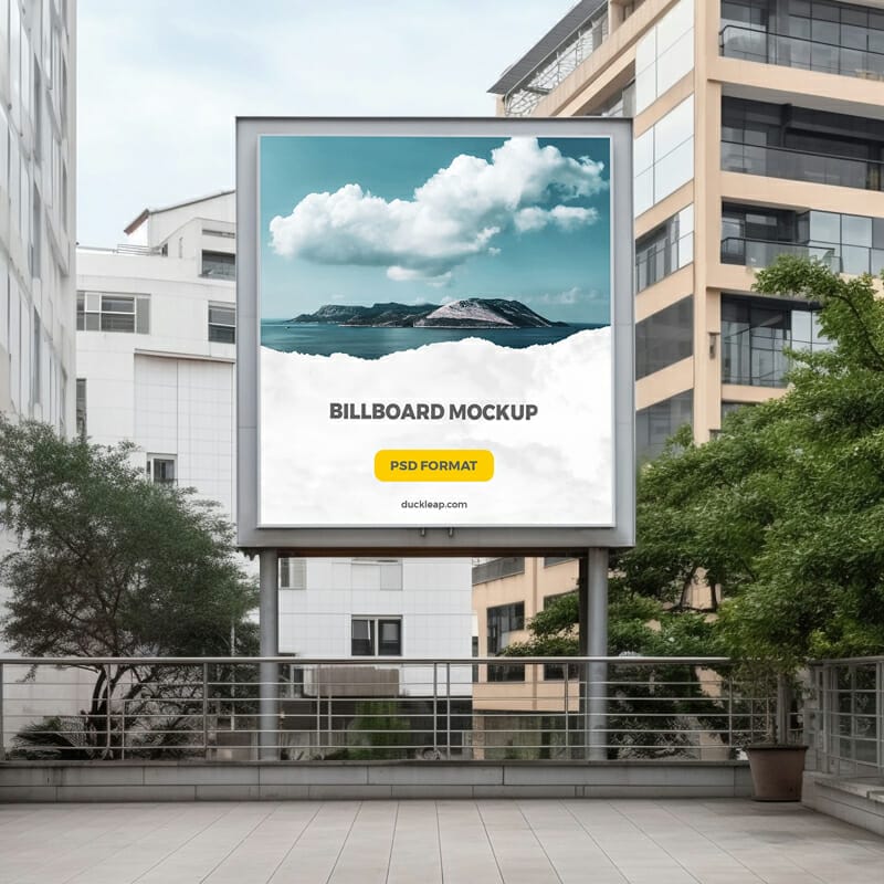 Free Billboard In The City Mockup PSD » CSS Author