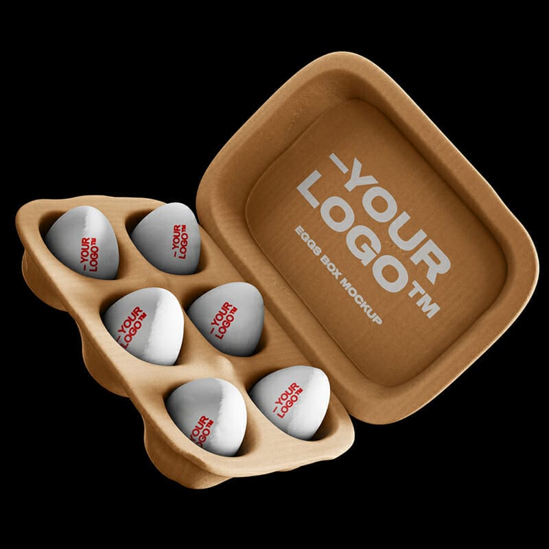 Free Cardboard Egg Package Mockup PSD » CSS Author