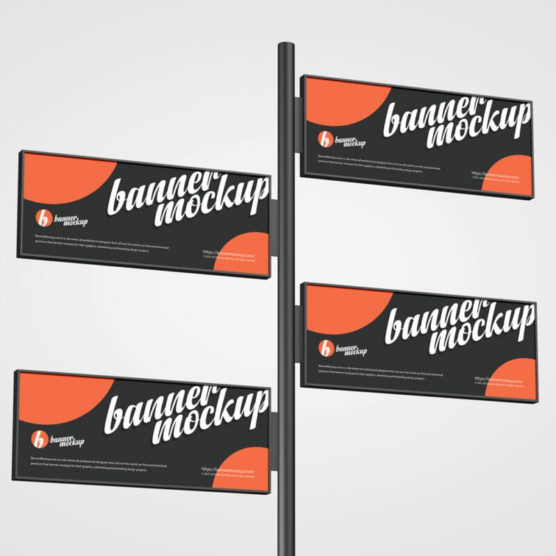 Free Advertising Horizontal Banner Mockup Template PSD » CSS Author