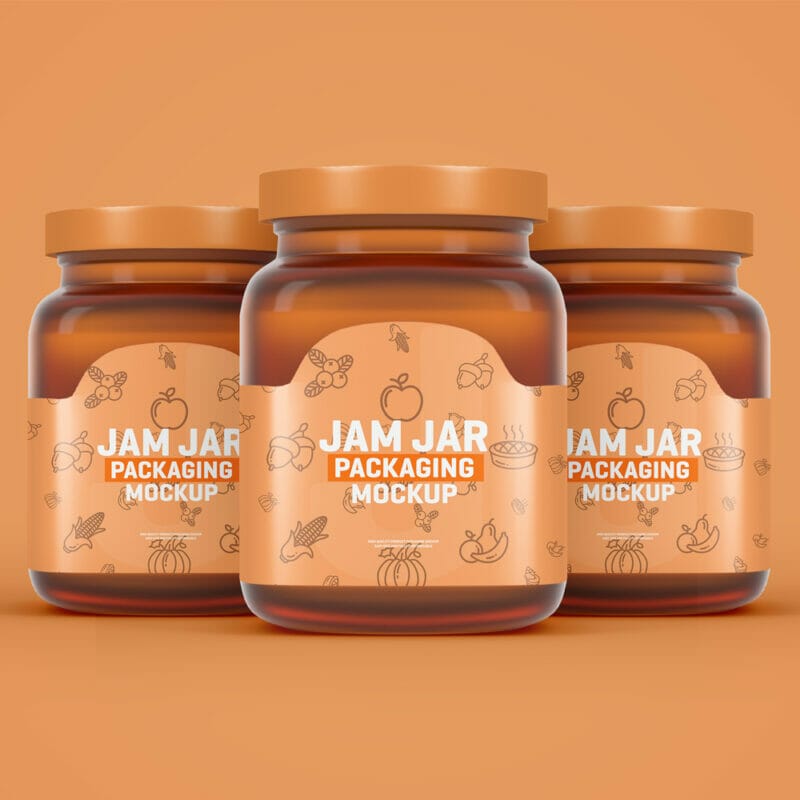 Free Jam Jar Packaging Mockup PSD » CSS Author