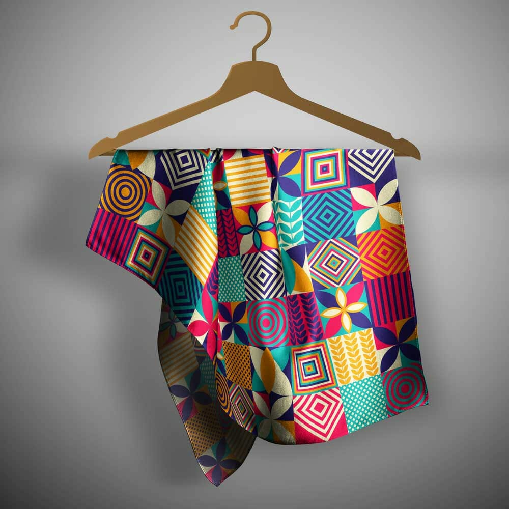 Free Silk Scarf And Cloth Mockup PSD