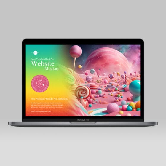 Front View MacBook Pro Website Mockup » CSS Author