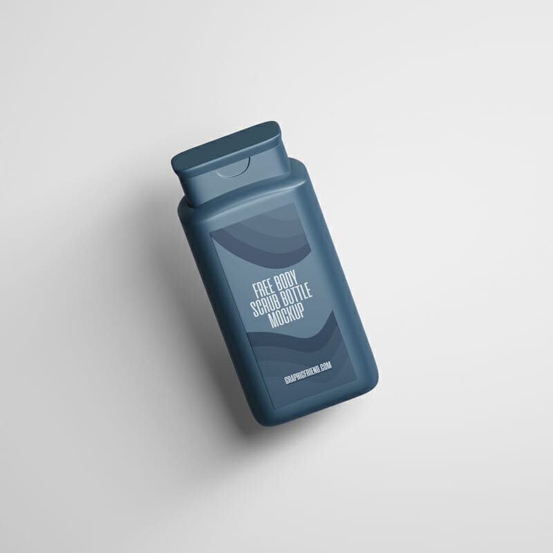 Body Scrub Bottle Mockup PSD