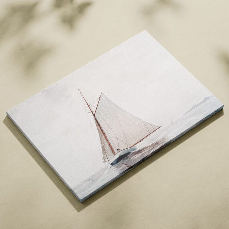 Canvas On Shaded Wall Mockup PSD