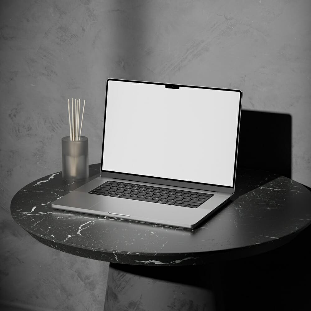 Free Clens Macbook Mockup PSD Free Clens Macbook Mockup PSD