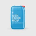 Free Plastic Jerry Can Mockup PSD