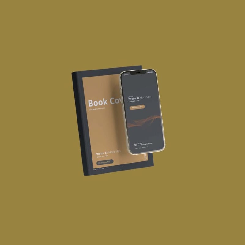 Free Book Branding Mockup PSD