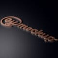 Copper 3D Logo Mockup PSD