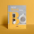 Hard Cover Letter Size Book Mockup PSD