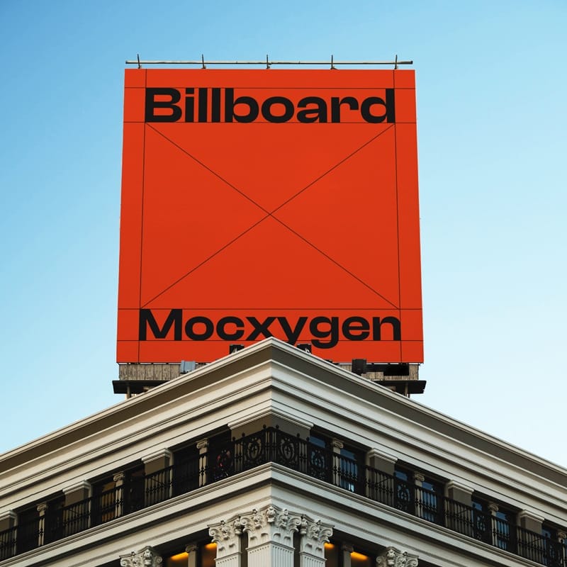 Free Realistic Billboard Mockup Design PSD