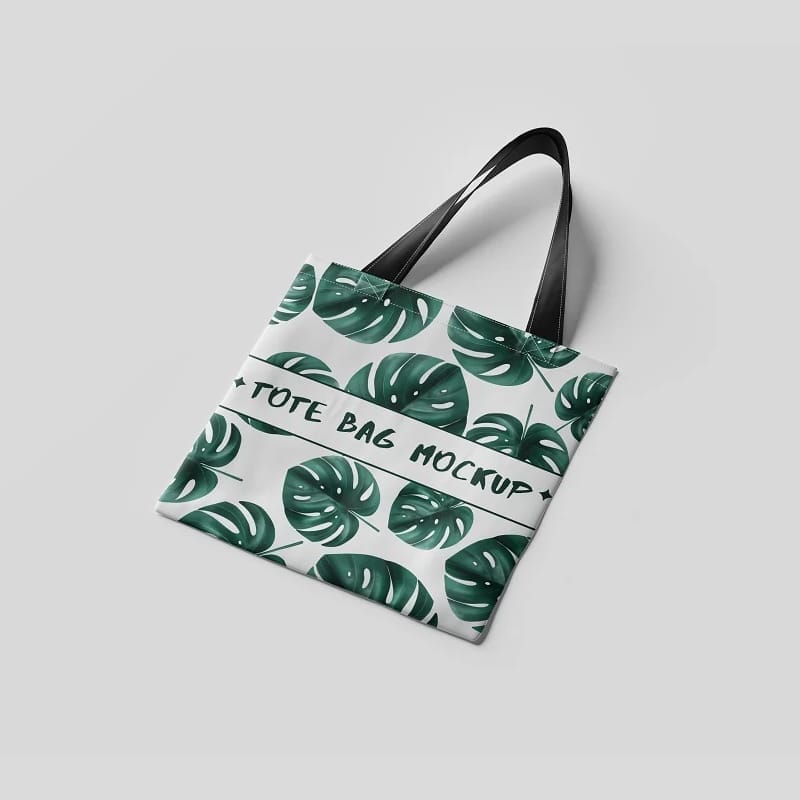 Free Realistic Tote Bag Mockup Design PSD