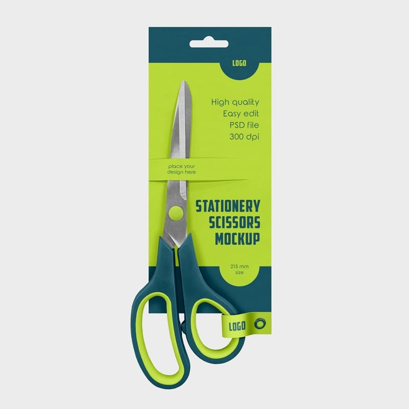 Free Scissors Mockup PSD