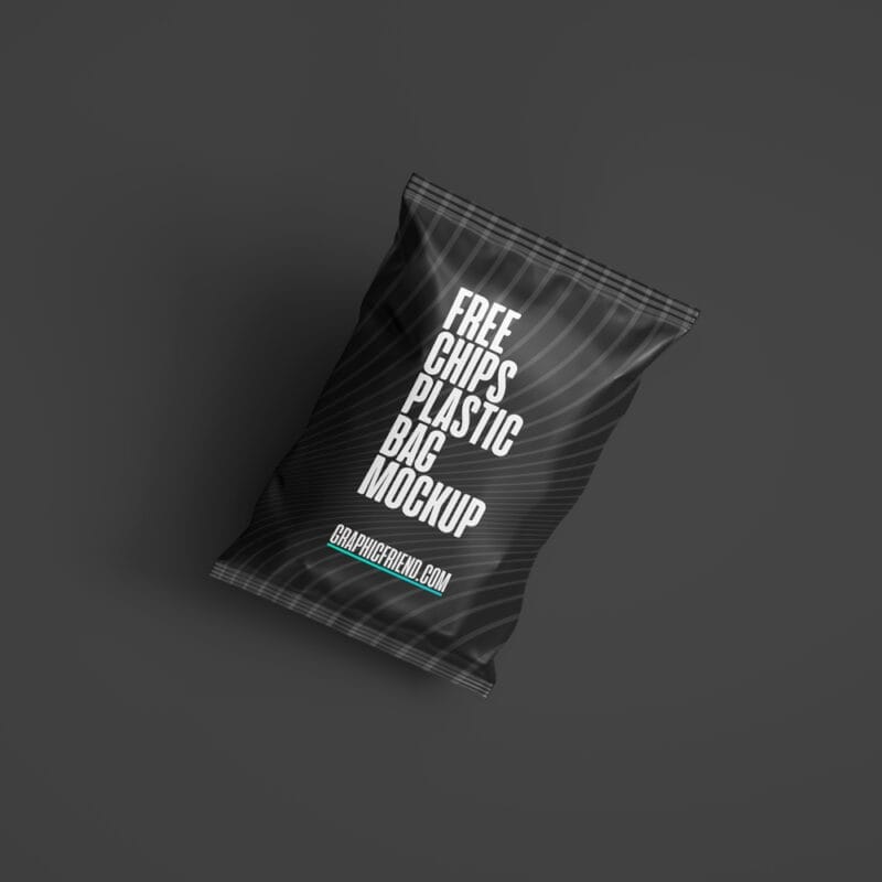Chips Plastic Bag Mockup PSD