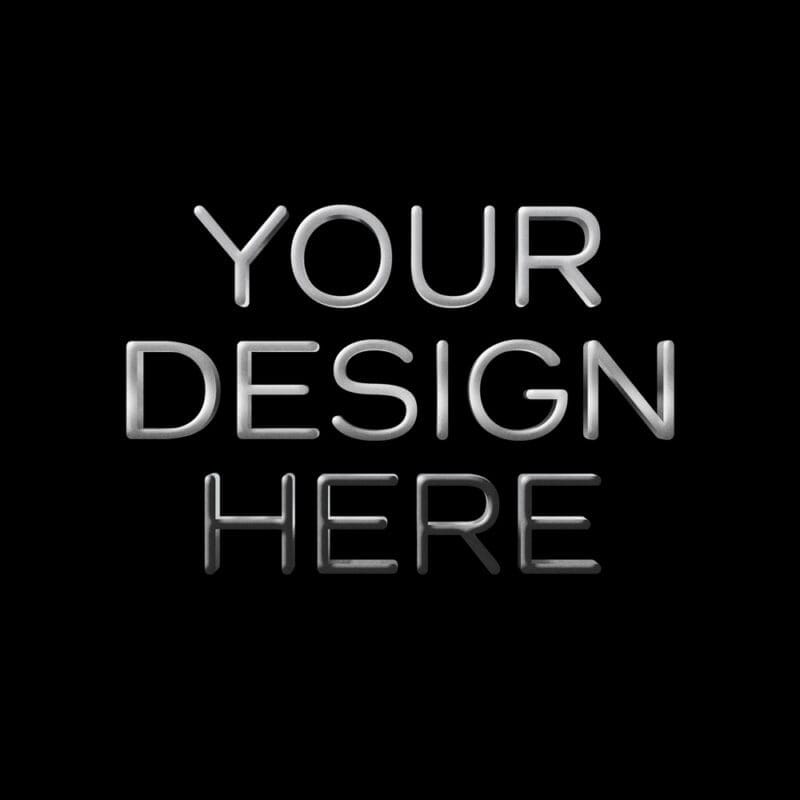 Free Metallic Reflective Logo Mockup PSD