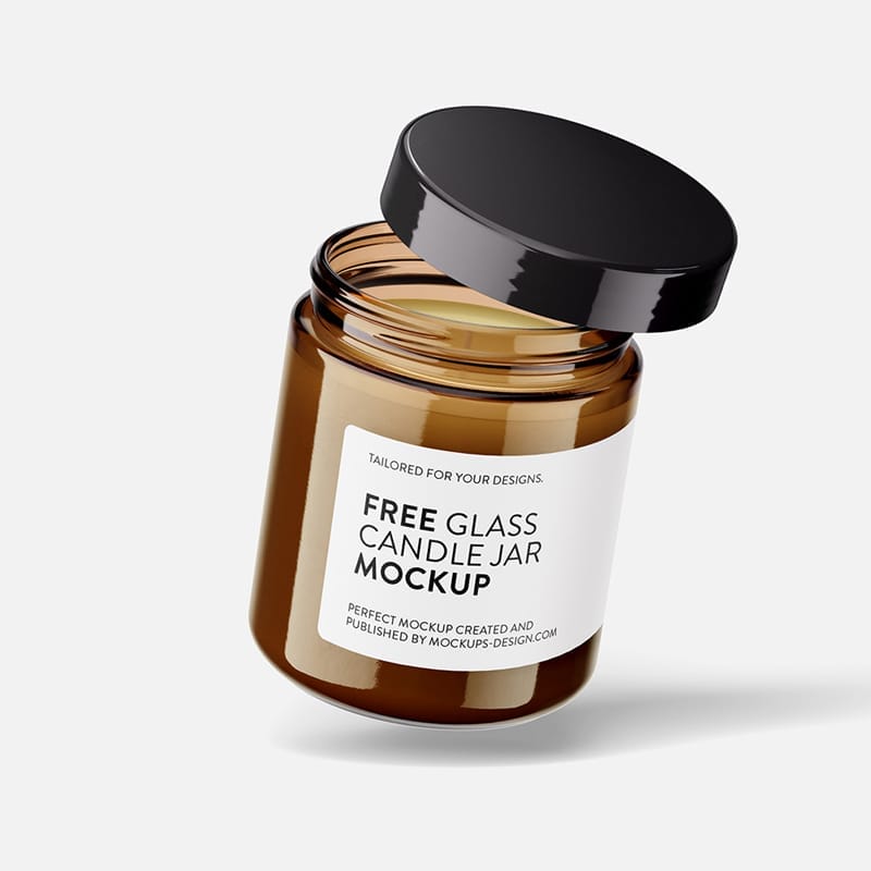Free Isolated Candle Mockup Psd
