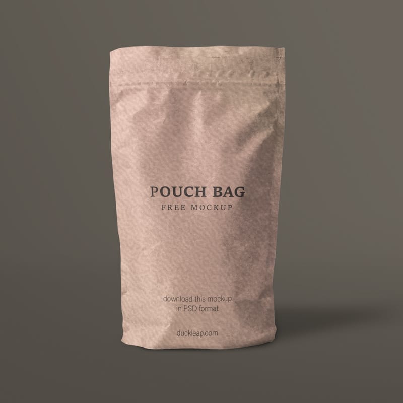 Free Pouch Paper Bag Mockup PSD