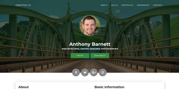 Discover The Top Bootstrap Resume Templates
