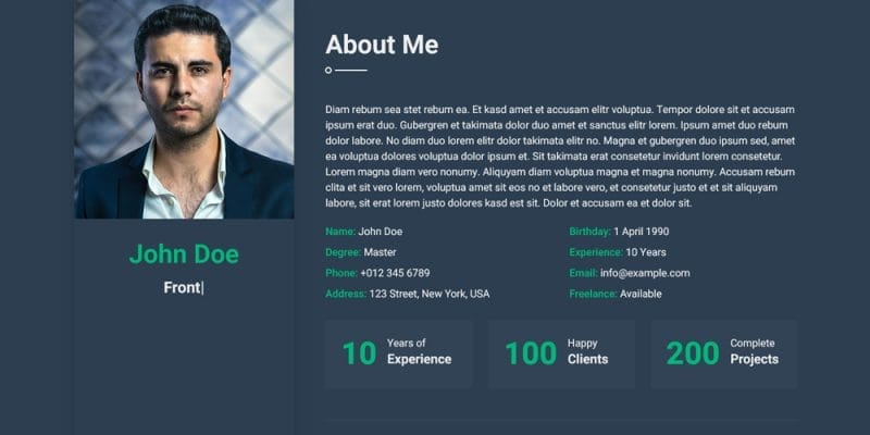 Discover The Top Bootstrap Resume Templates