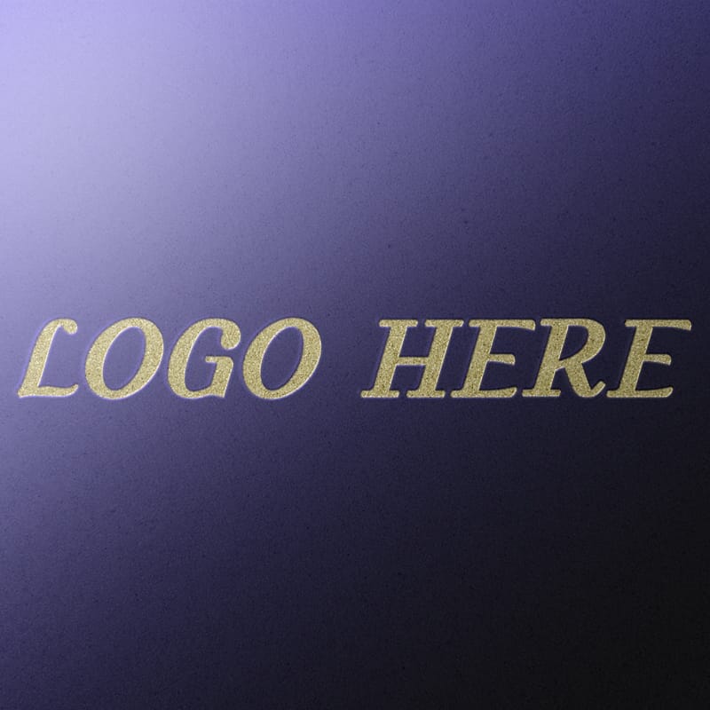 Free Elegant Color Logo Mockup PSD