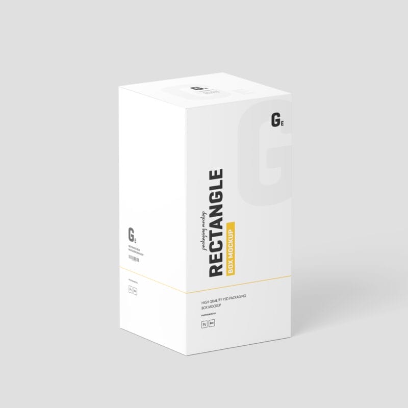 Free Rectangle Box Mockup Template PSD