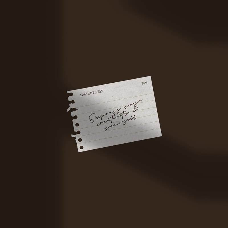 Free Note Paper Mockup PSD