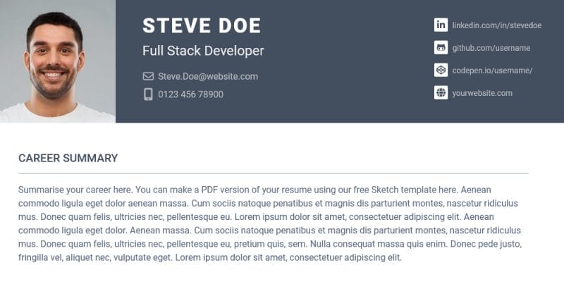 Discover The Top Bootstrap Resume Templates Discover The Top Bootstrap Resume Templates