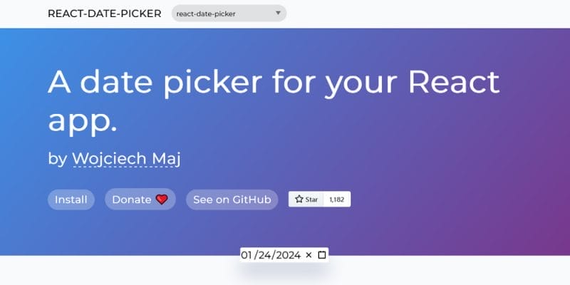 The Ultimate Roundup Of Free React Date Picker Components