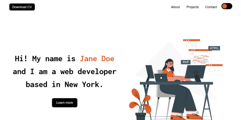 Top Free Tailwind Portfolio Templates To Showcase Your Work