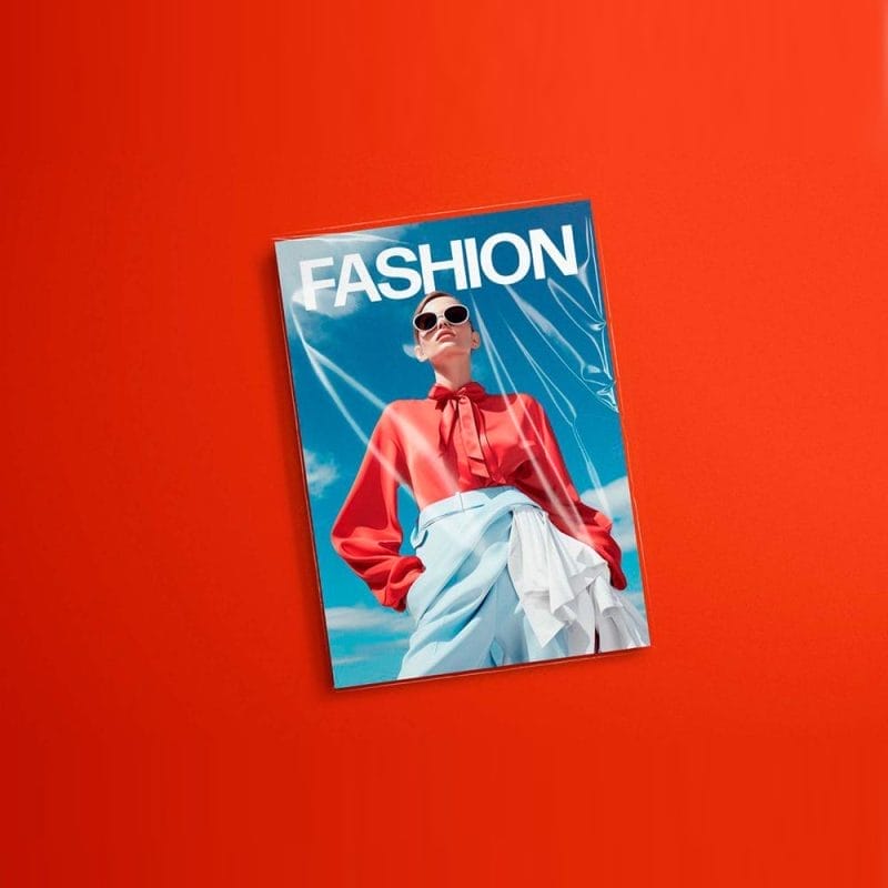 Free A4 Magazine Mockup Template PSD
