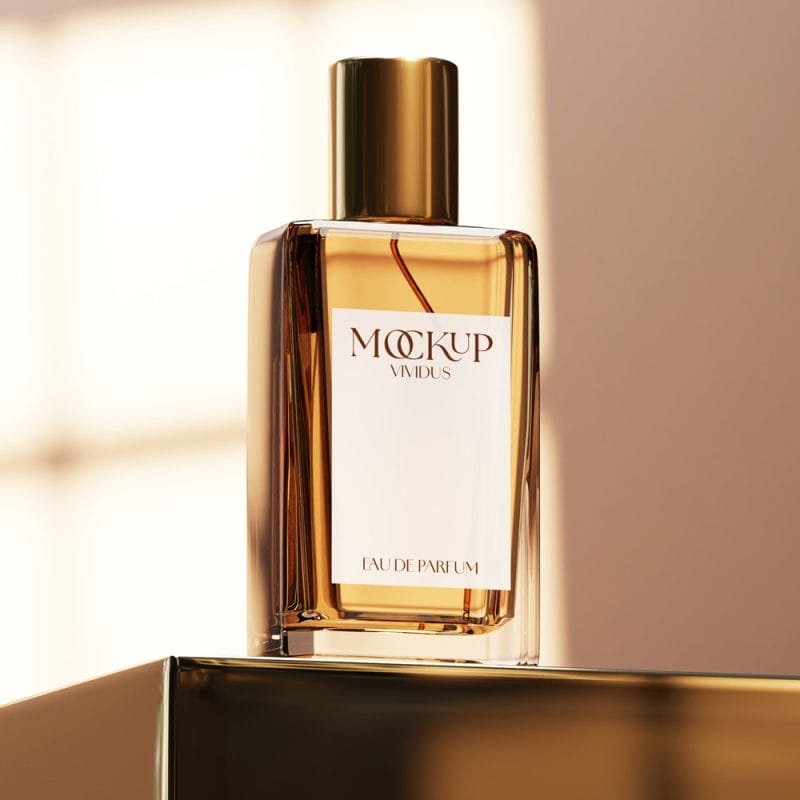 Free Parfum Label Mockup PSD
