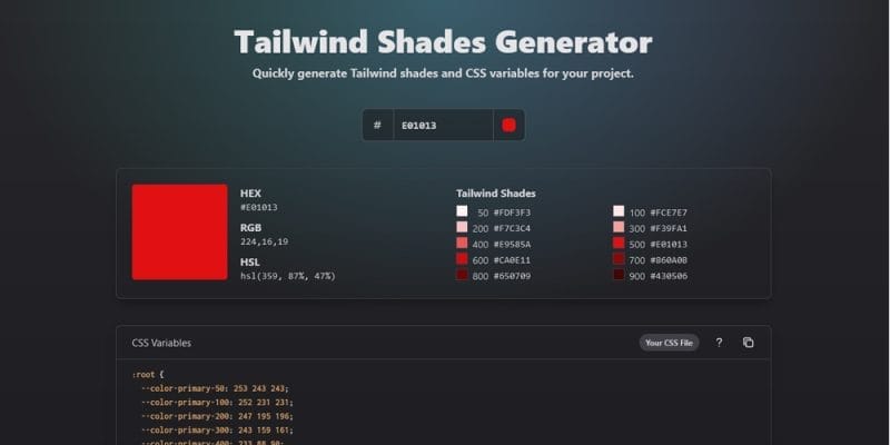 Effortless Design Choices: Exploring Tailwind Color Generators