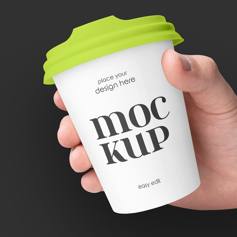 Free Coffee Cup Mockup Design PSD