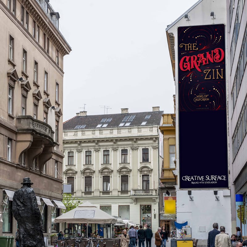 Free Event Roll Up Banner Mockup PSD