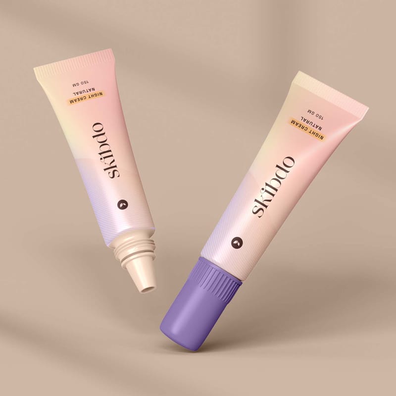 Free Foundation Cream Tube Mockup PSD