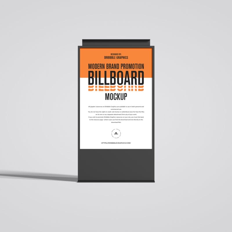 Free Modern Brand Promotion Billboard Mockup PSD