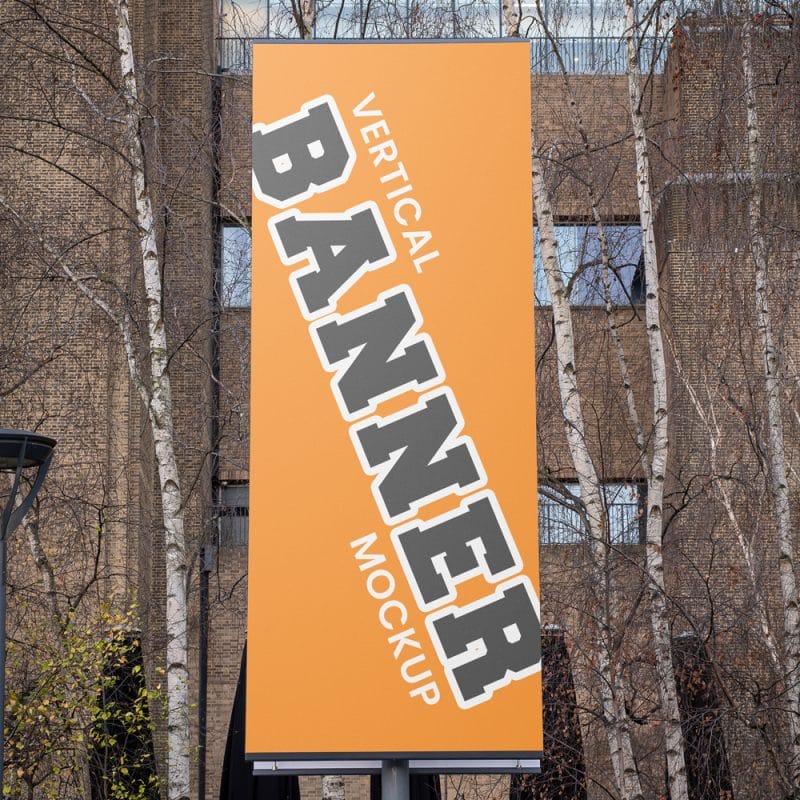 Free Tate Modern Banner Mockup PSD