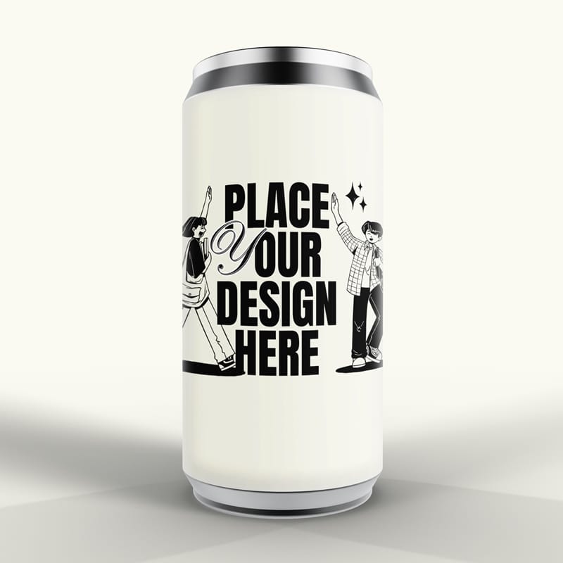 Free Realistic Can Mockup PSD